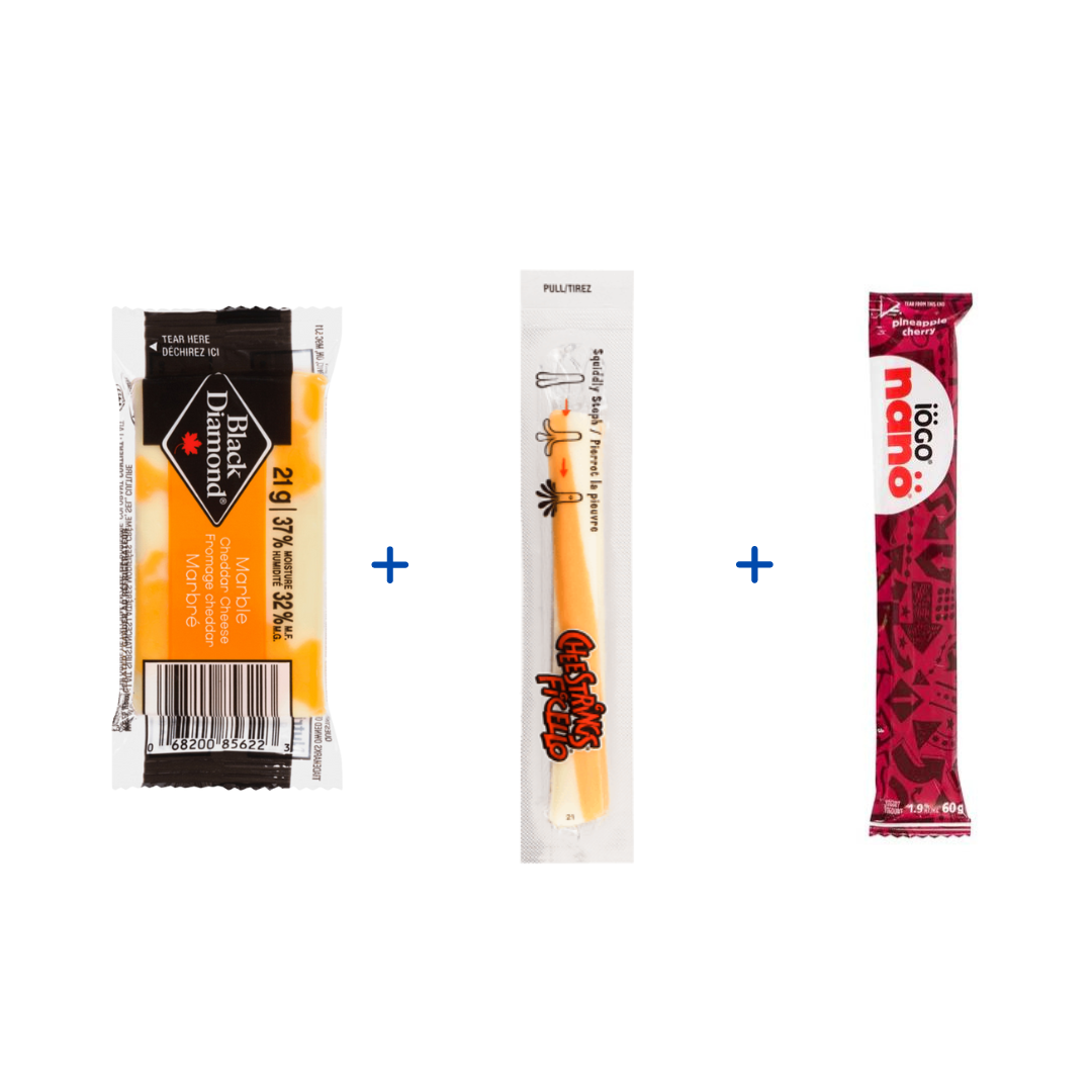 3D COMBO 7 - Marble Cheese Portion, Marble Cheese String, Yogurt Tube ...